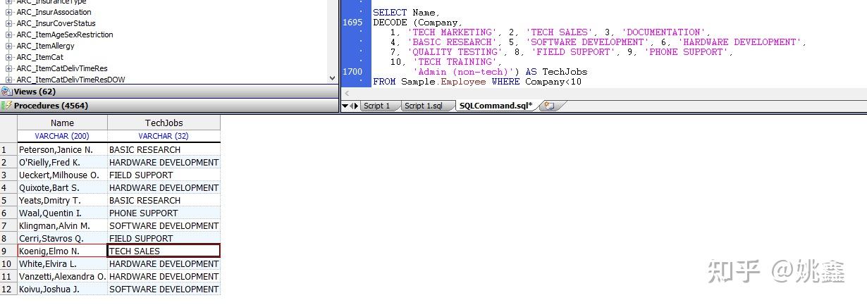 第五十一章 SQL函数 DECODE - 知乎