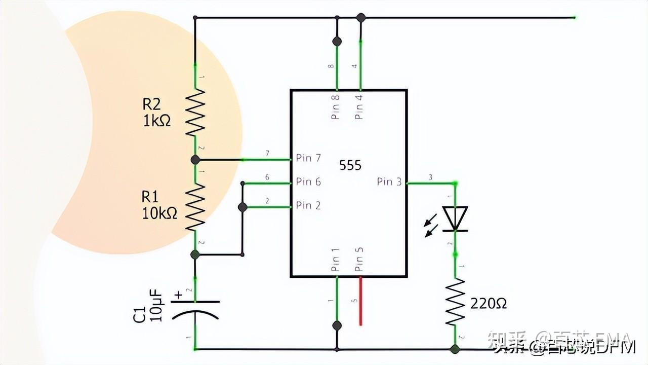 手把手教你555定时器闪光灯电路：元器件清单+工作原理详解 - 知乎