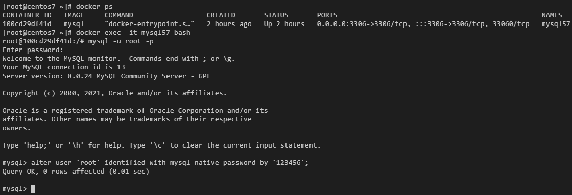 Centos7用docker安装mysql5 7 知乎