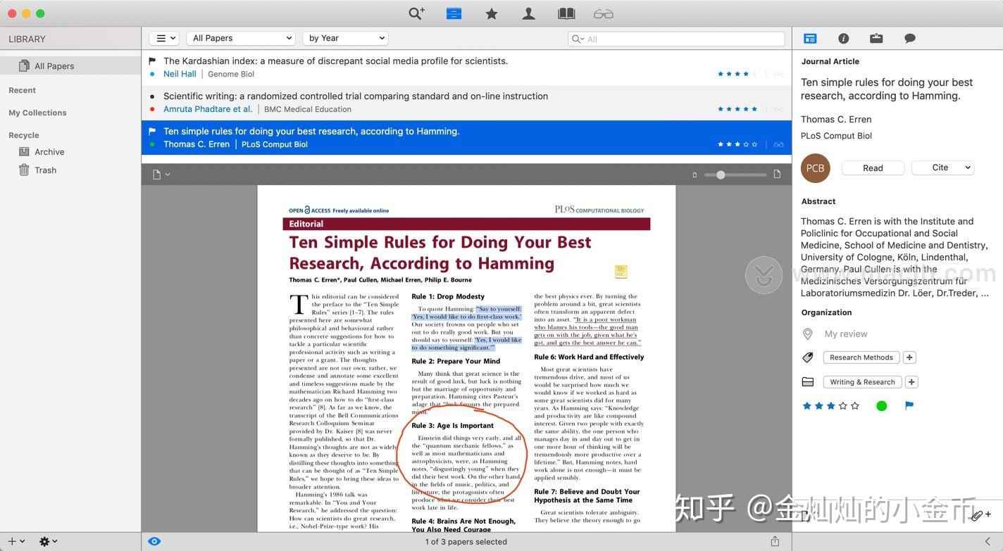 Mac文献管理软件-Papers 3 - 知乎