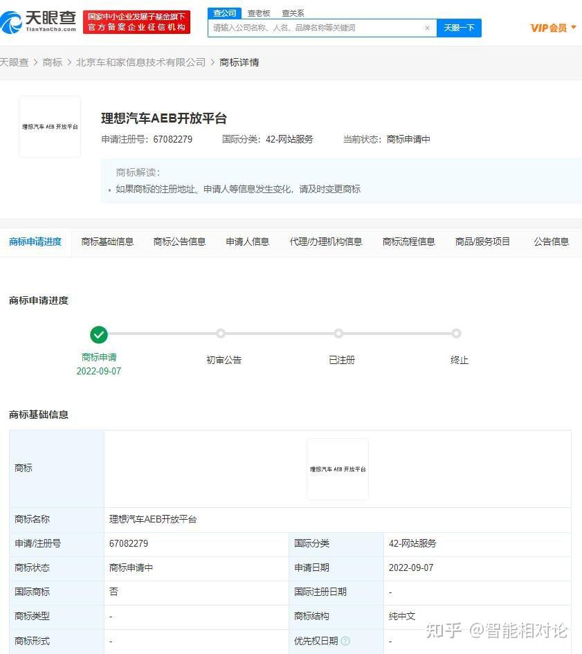 理想汽车注册AEB开放平台商标 - 知乎