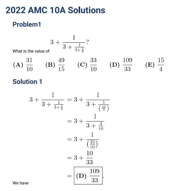 2000-2022年AMC10竞赛真题答案pdf电子版（可下载） - 知乎