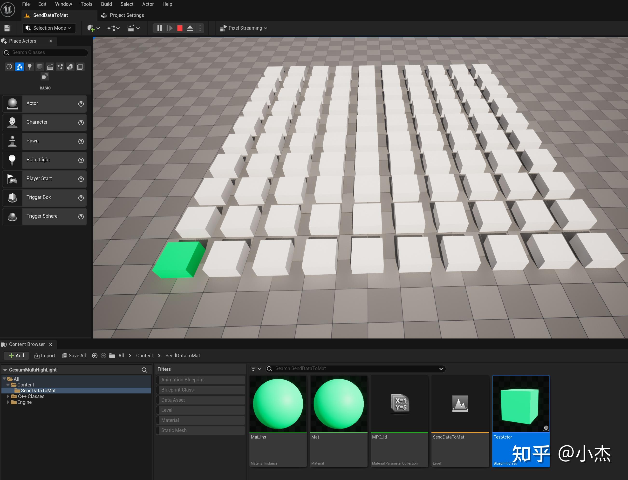 UE5 Material通信：单个值与数组传入Material - 知乎