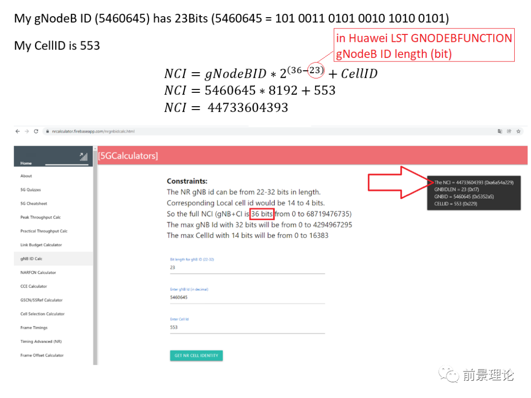 5G NR网络 (NCI)的公式是什么? - 知乎