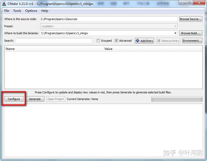 opencv+qt+mingw源码编译之详细到不能再详细之教程（2）-cmake配置与makefile生成 - 知乎