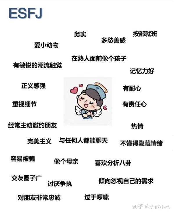 Esfj人格适合什么职业 知乎