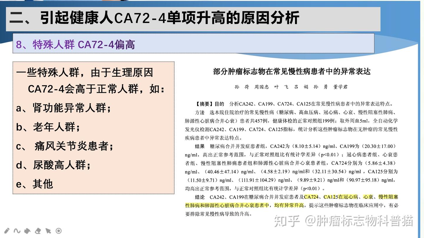 CA724单项偏高的原因原来是? - 知乎