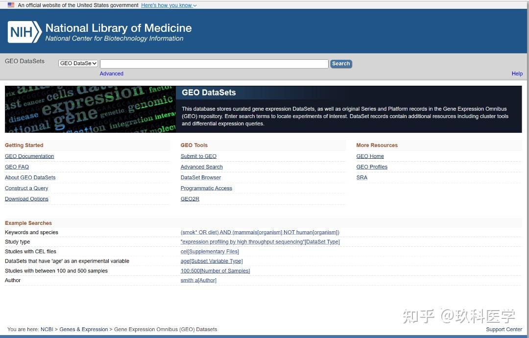 GEO入门教程 | 如何利用GEO数据库筛选适合自己的数据集 - 知乎