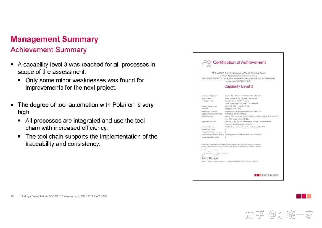 国内通过ASPICE CL3认证的公司列表 - 知乎