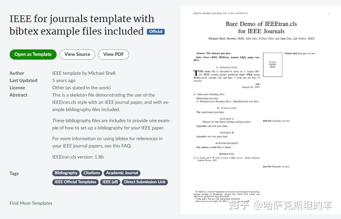 latex模板-overleaf下载模板-TexStudio - 知乎