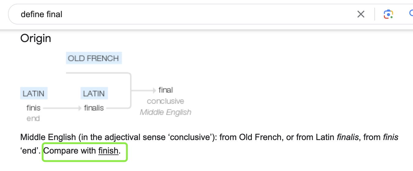 “老师， finally、eventually 有什么差别？” 从词源寻找区别近义词的线索！😋 - 知乎