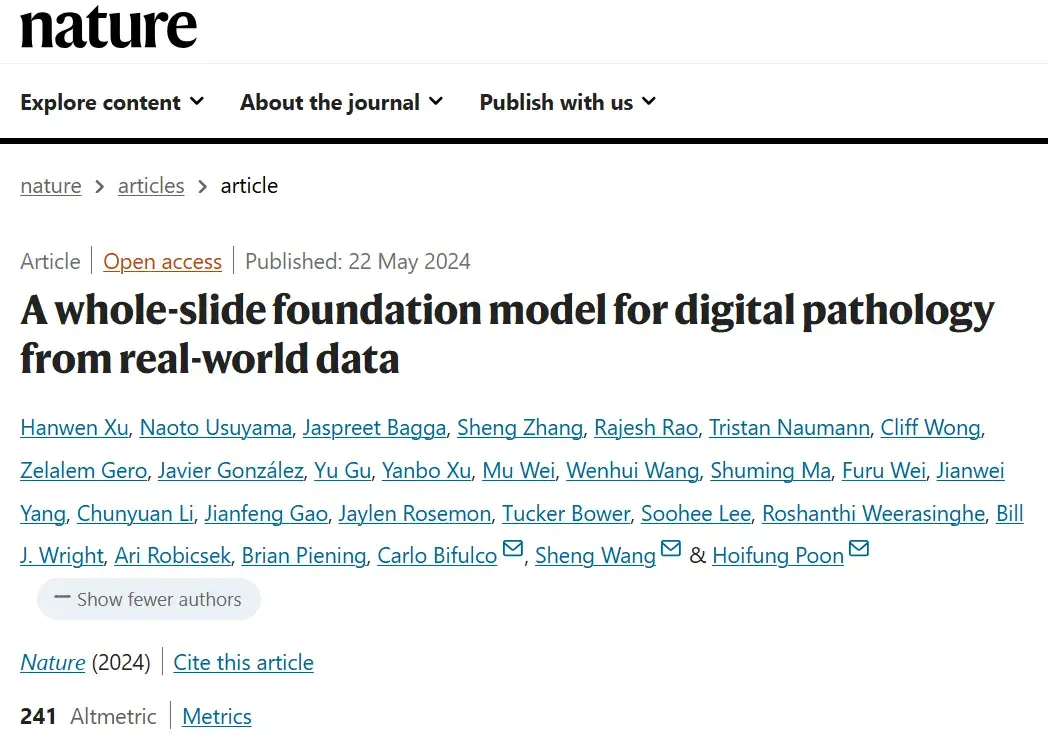 Nature重磅：微软潘海峰华盛顿大学王晟团队发布首个全切片数字病理学模型GigaPath - 知乎