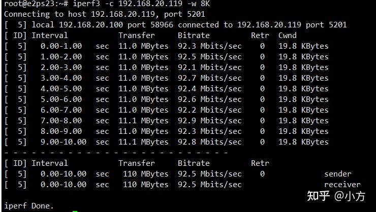 iperf3 -w -l 参数解析 - 知乎