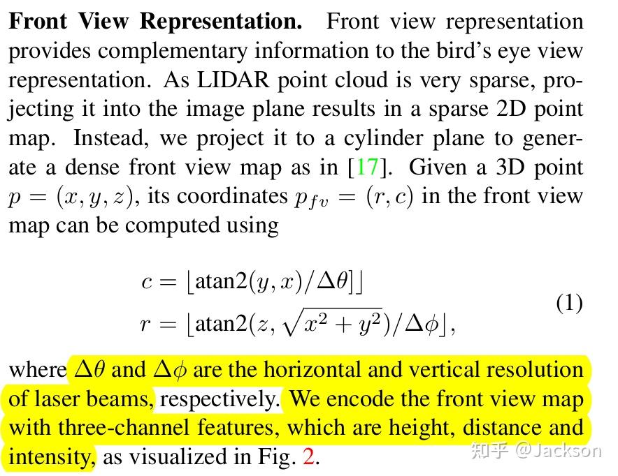 [论文阅读][点云感知] （MV3D）Multi-View 3D Object Detection Network for Autonomous Driving - 知乎