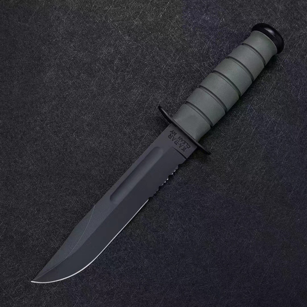 KA-BAR卡巴 5011全刃/5012半齿 战术直刀 K鞘 - 知乎