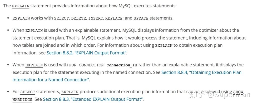 Explain Mysql分析和优化查询性能命令 的使用教程 知乎