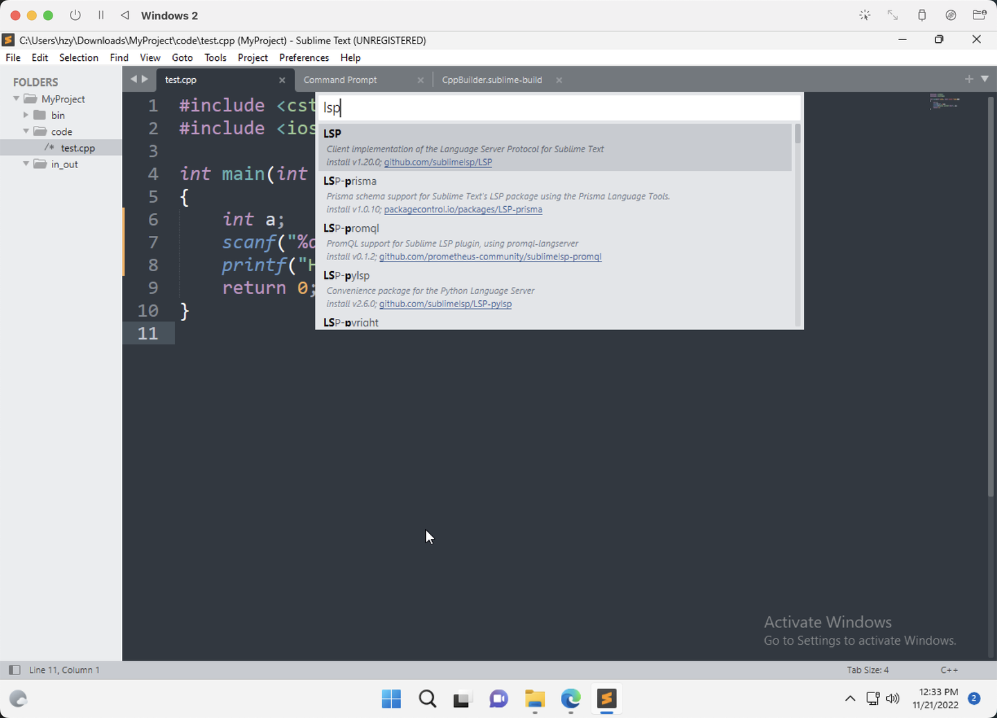 【全网最新、最详细】如何使用 Sublime Text 4 优雅地写C++？ - 知乎