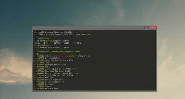 一款运行于windows上的linux命令神器-Cmder（已经爱不释手） - 知乎