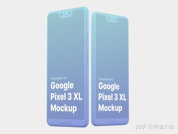 高质量谷歌Google Pixel 3手机屏幕APP界面设计演示样机 Google Pixel 3 XL Mockups - 知乎