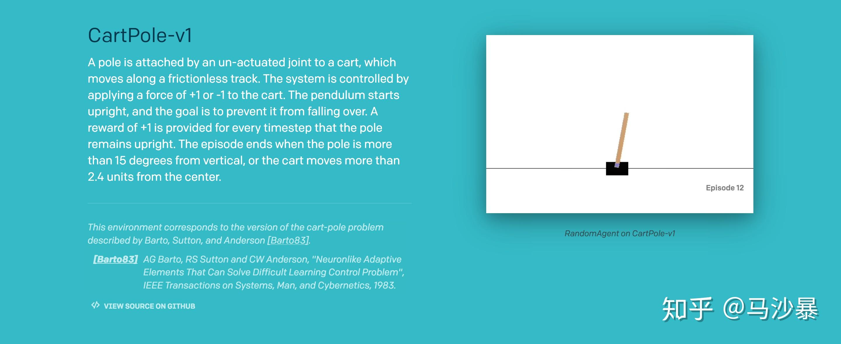 GitHub开源项目代码分析：浅谈强化学习中的CartPole - 知乎