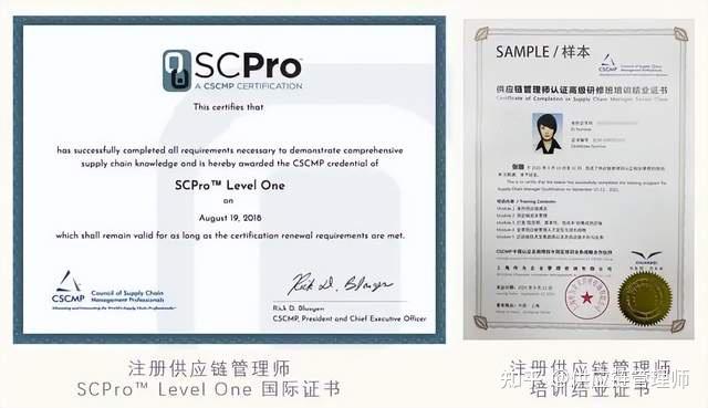 注册供应链管理师认证权威全解析--CSCMP供应链管理专业协会 - 知乎