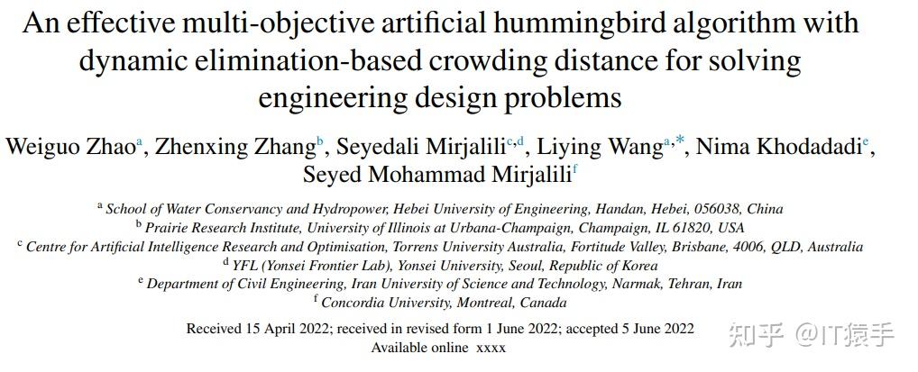 多目标优化算法:多目标人工蜂鸟算法(multi Objective Artificial Hummingbird Algorithm,moaha) 知乎