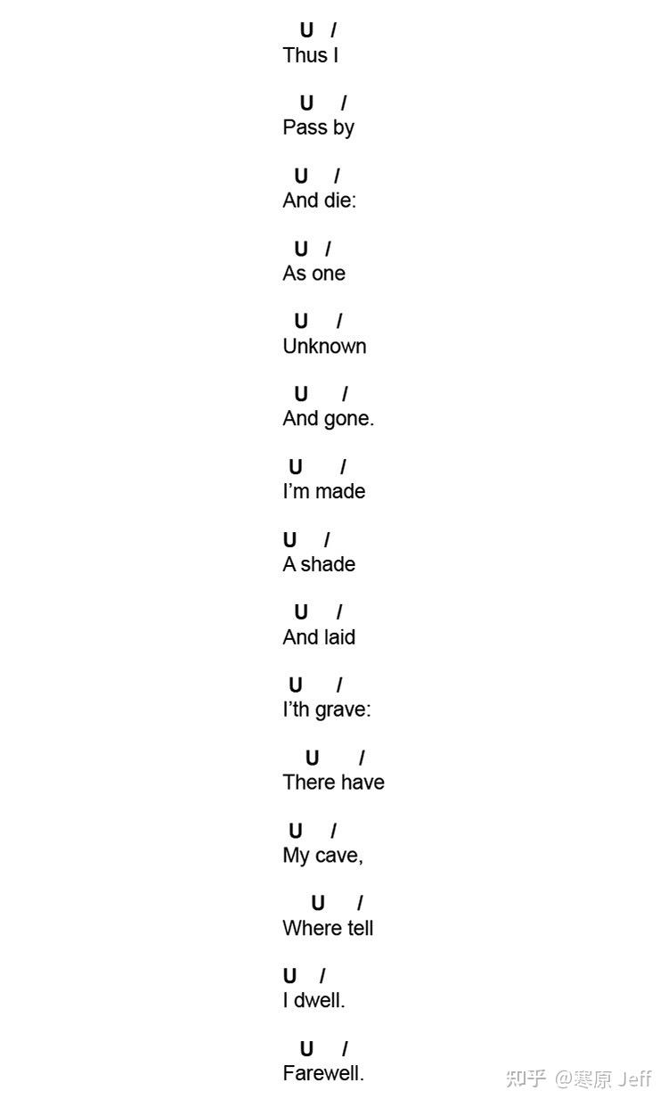 英诗韵律节奏分析实例（26):赫里克 《Upon His Departure Hence》单音步 - 知乎