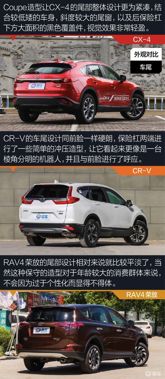 谁是紧凑型SUV性价比王者 CX-4/CR-V/RAV4荣放如何选？ - 知乎