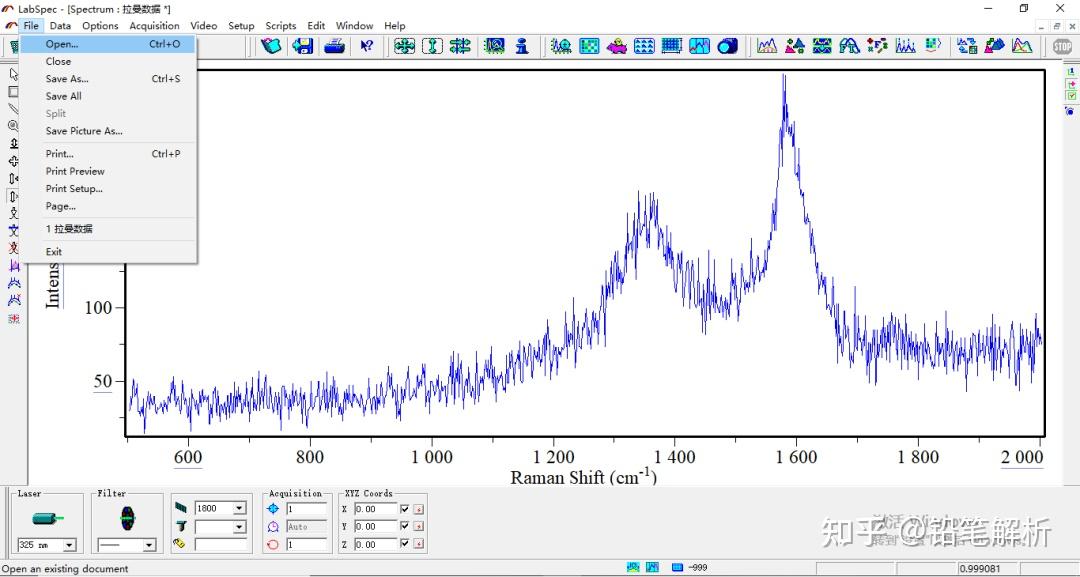 【干货】Labspec&拉曼光谱数据处理教程 - 知乎