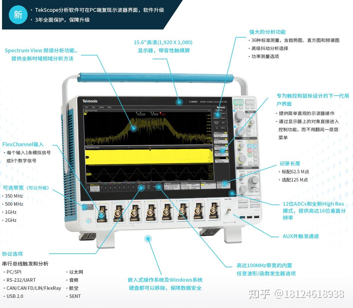 Tektronix泰克MSO54,MSO56,MSO58混合信号示波器 - 知乎