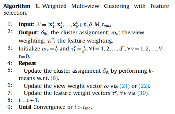 Weighted Multi-view Clustering with Feature Selection - 知乎