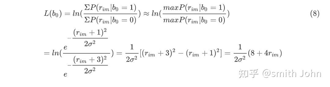软解调：对数似然比 (log-likelihood ratio, LLR） - 知乎