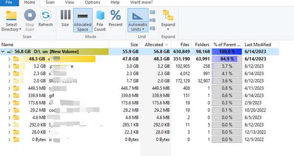 TreeSize - 这也许是最好的大文件查找工具了(windows) - 知乎
