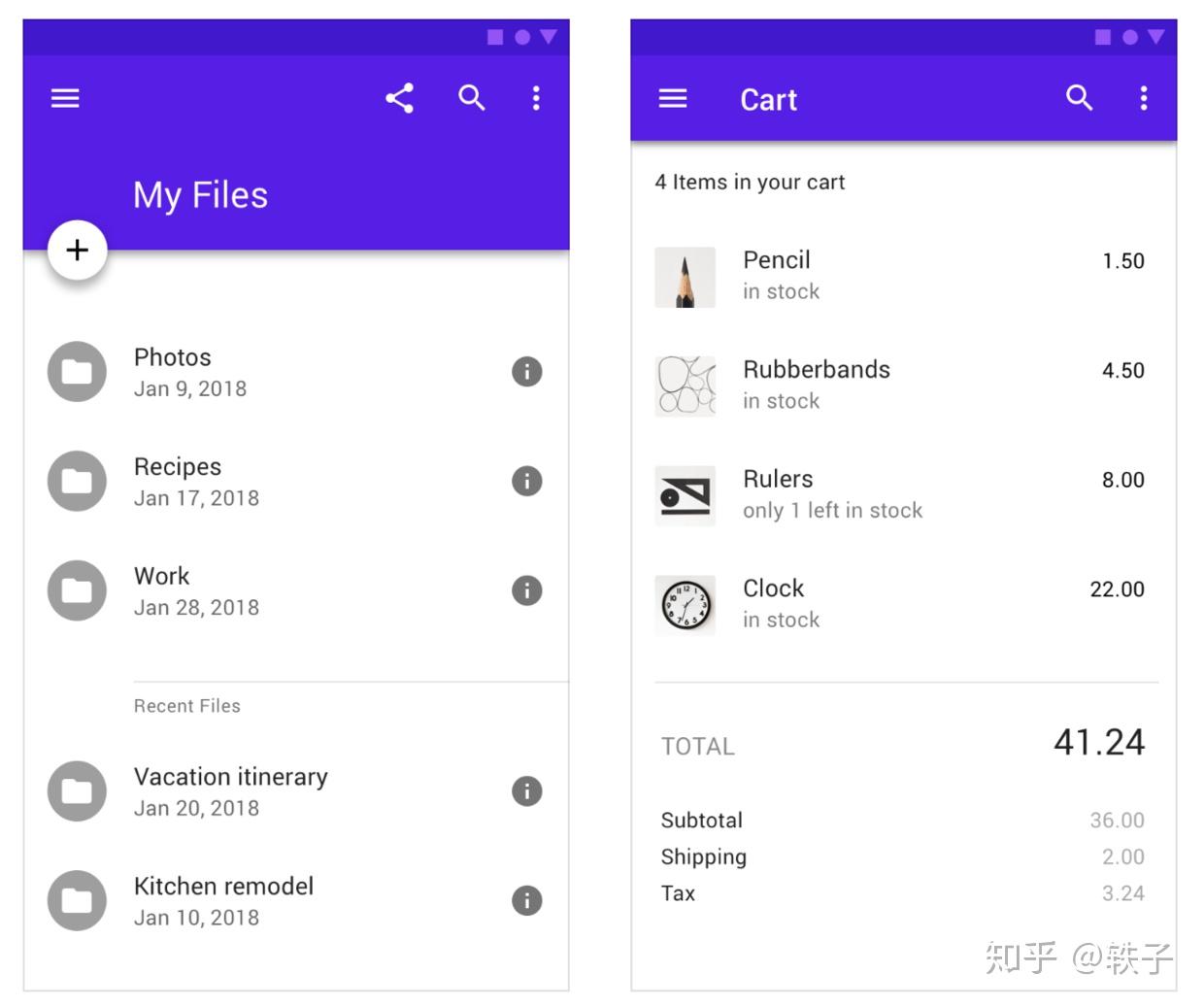 Material Design——Lists - 知乎