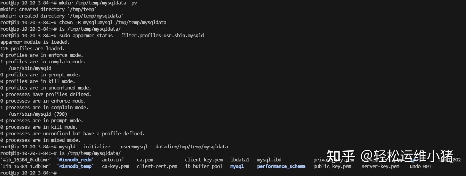 AppArmor 配置实战 | Ubuntu 24.04 下 MySQL 初始化遇 AppArmor 阻碍 - 知乎