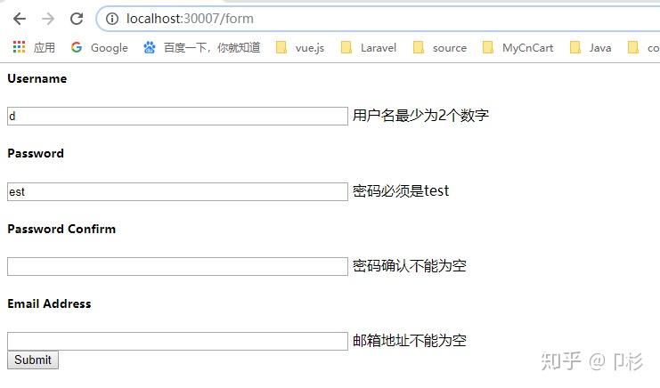Codeigniter 自定义表单验证 知乎 