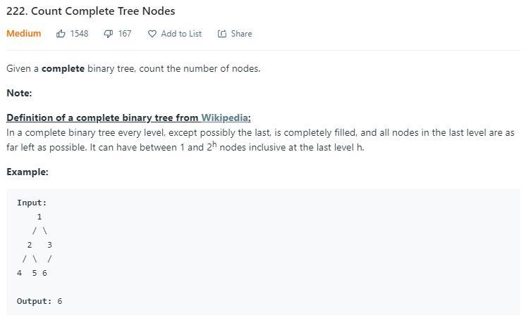 222. Count Complete Tree Nodes - 知乎