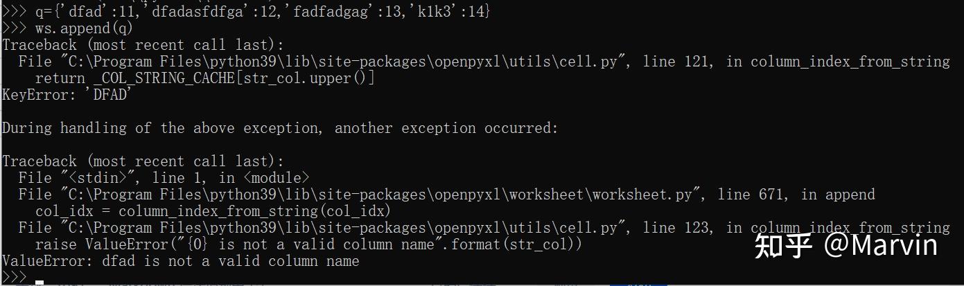 Python 处理数据（Excel）—— openpyxl 之append - 知乎