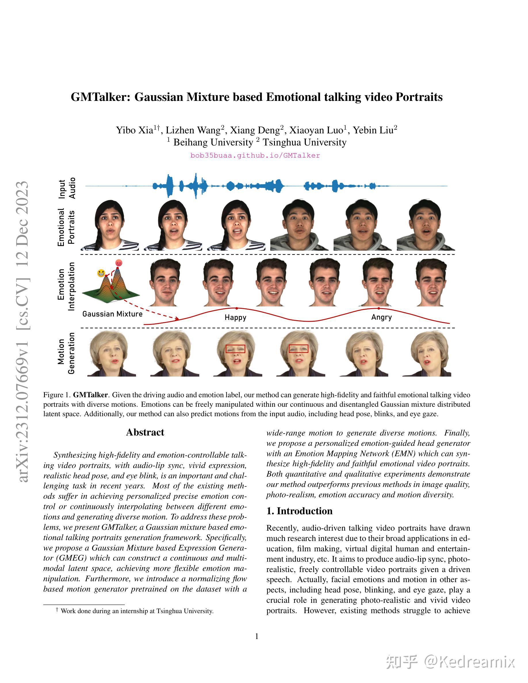 Talking Head Generation论文速递 2024-01-24 更新 - 知乎