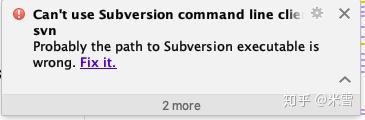 “Can't use Subversion command line client: svn” - 知乎