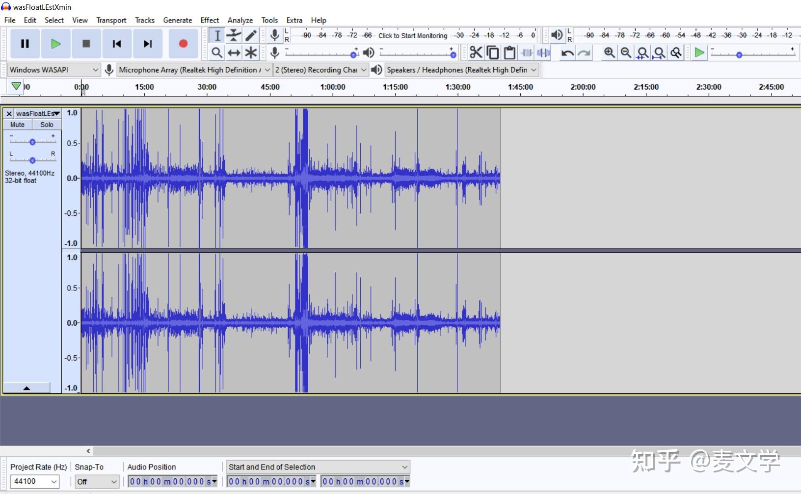 发帖纪念一下： C++ 基于 WASAPI 的录音程序终于弄好了 - 知乎