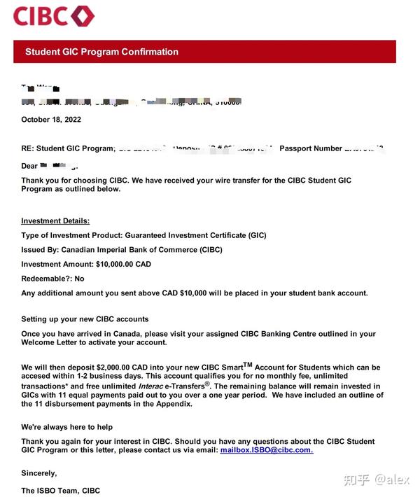 （避坑）加拿大学签GIC申请流程分享（2024年2月29日更新，CIBC银行GIC申请流程.GIC金额已经要求提升到最少20635加币） - 知乎