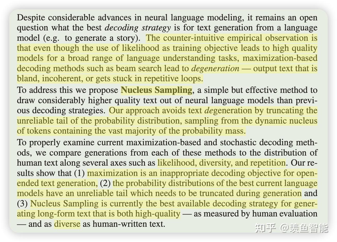 【OpenLLM 013】大模型炼丹术之文本生成中的解码策略：从原理到实践-原理篇 - 知乎