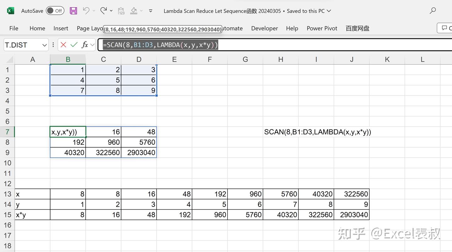 Excel新函数介绍之三:Lambda/Scan/Reduce/Let/Sequence - 知乎