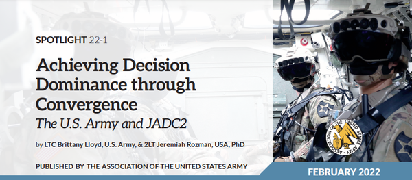 《美国陆军和JADC2：通过融合实现决策优势》完整译文 - 知乎