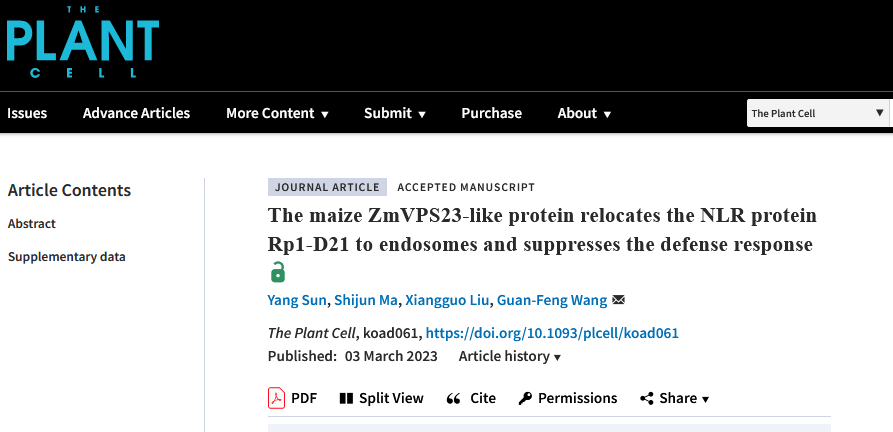 山东大学植物发育与环境适应生物学教育部重点实验室2023年以来取得系列重要研究进展 - 知乎
