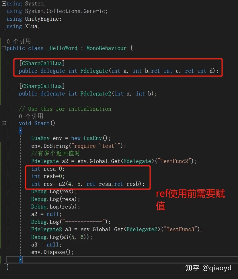 xlua学习之Unity里C#访问Lua的function - 知乎