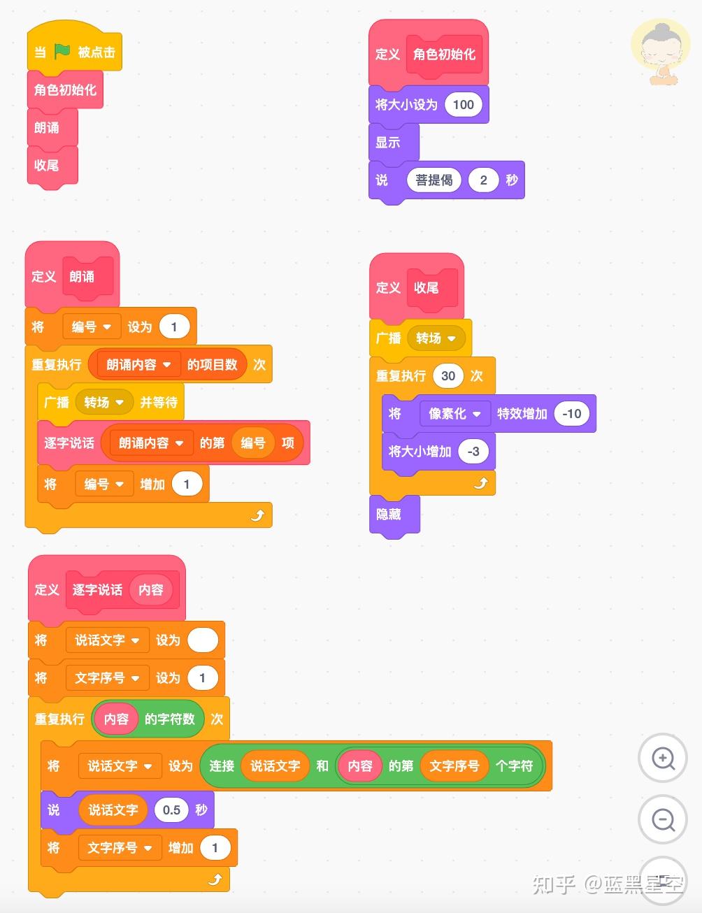 Scratch 3 学习手册【高级篇】——03 菩提偈 - 知乎