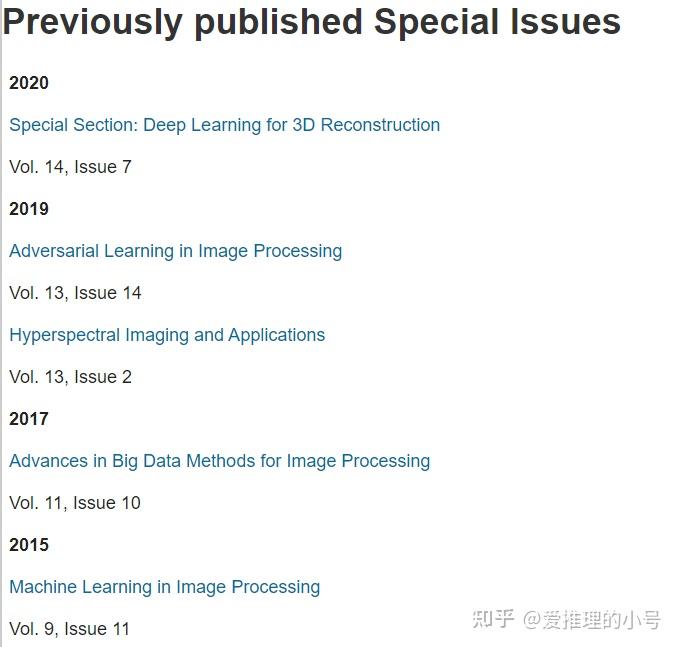 【期刊详情005】IET Image Processing - 知乎