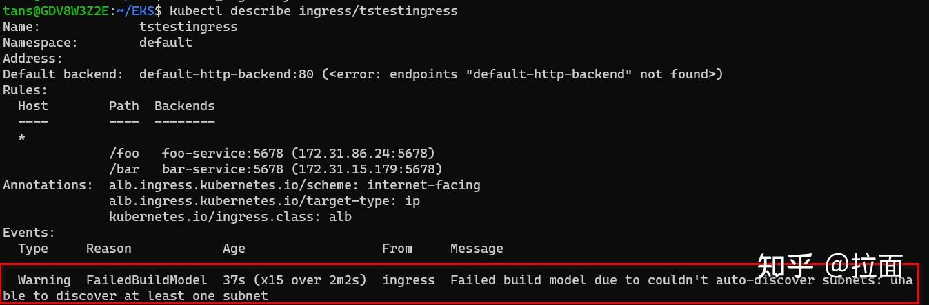 AWS EKS 集群配置 ALB Ingress - 知乎